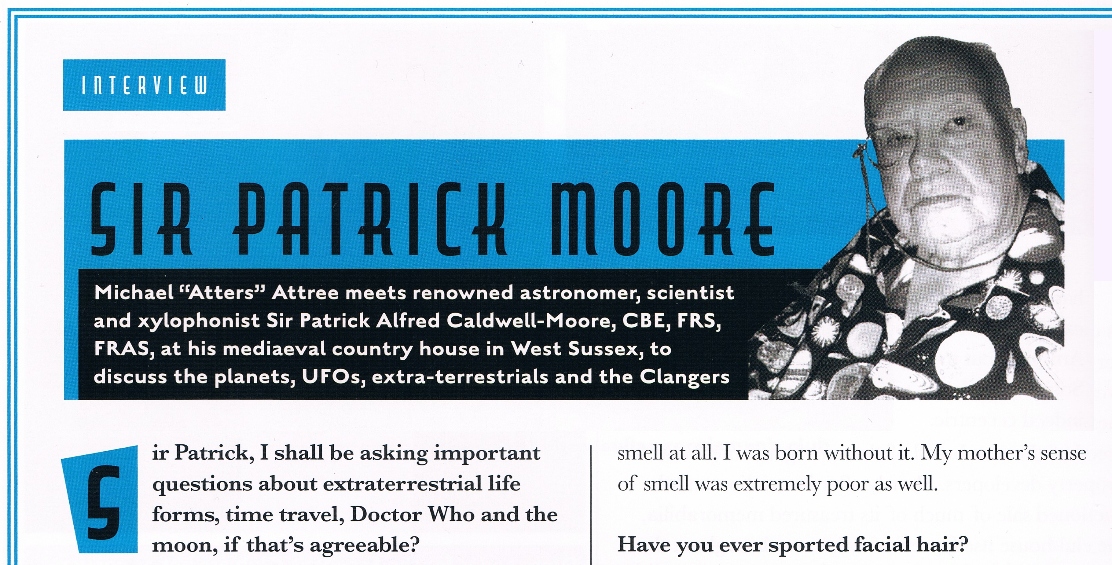 Sir Patrick Moore’s Very Last Interview Conducted by Atters for The ...